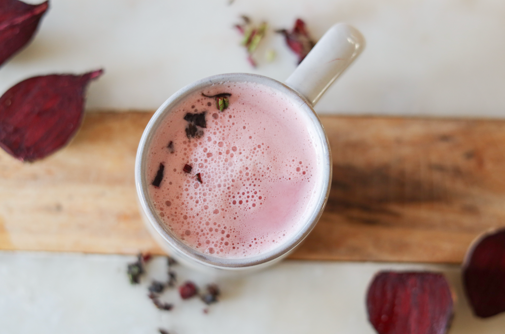 Beet Boosted Collagen Paleo Latte